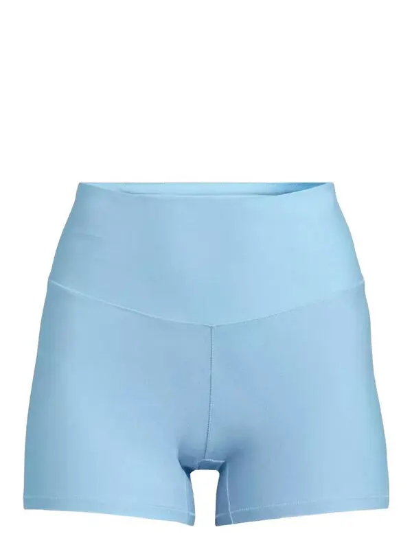 CASALL Logo-print High-waisted Shorts - Blue