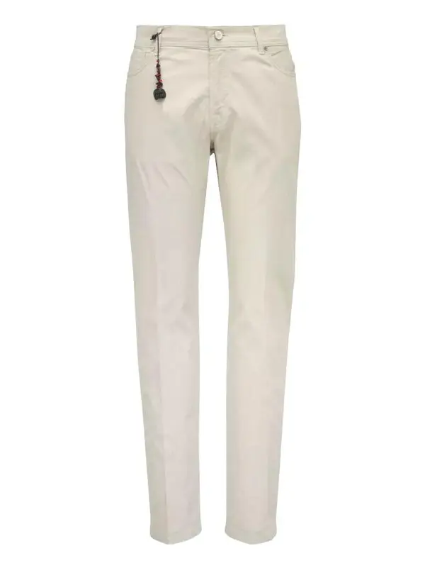 Marco Pescarolo Slim-fit Five-pocket Trousers - Neutrals