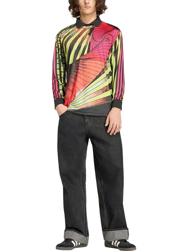 Adidas Archive Graphic-print Long-sleeve T-shirt - Black