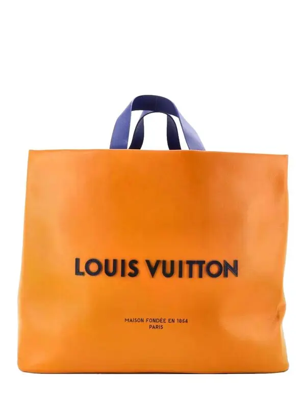 LOUIS VUITTON Shopper Leather Mm Tote Bag - Orange