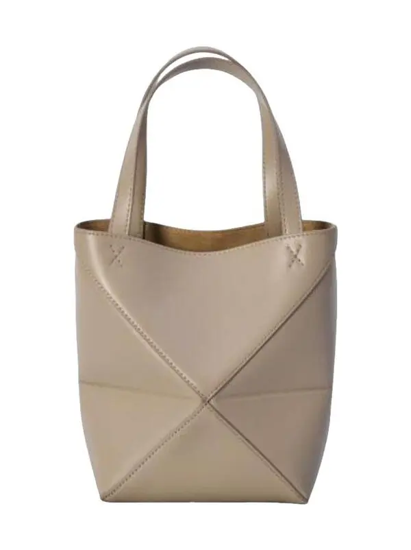Loewe Mini Puzzle Fold Tote - Sand