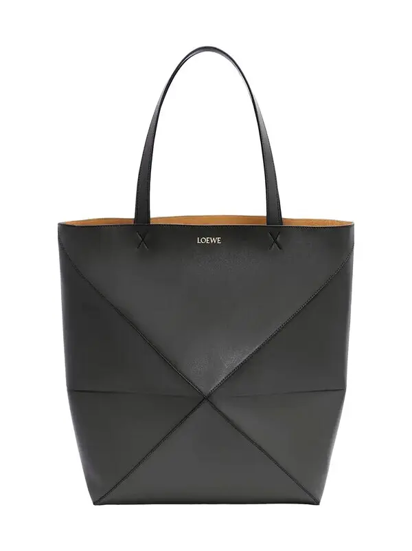Loewe Xl Puzzle Fold Tote - Black