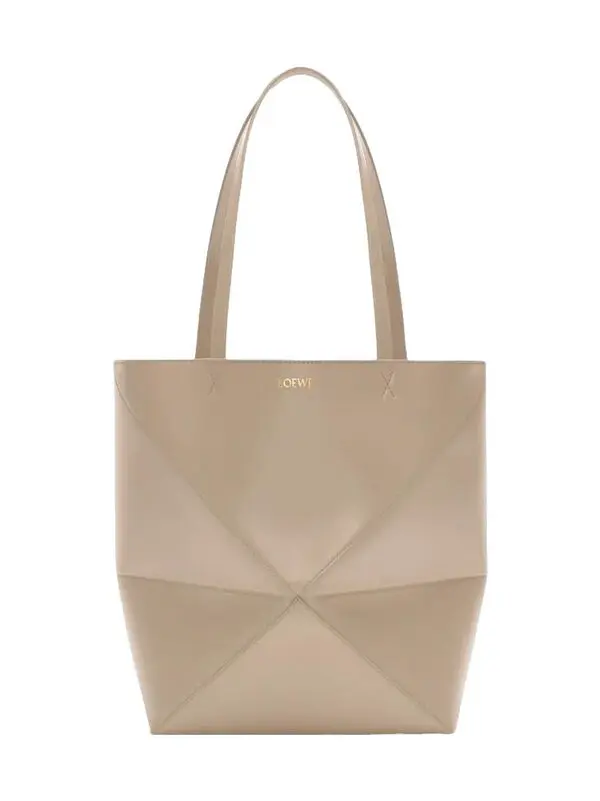 Loewe Medium Puzzle Fold Tote - Sand
