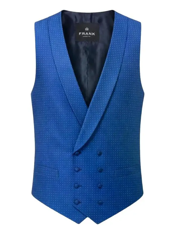 FRANKS Frank's Double-breasted Waistcoat - Blue