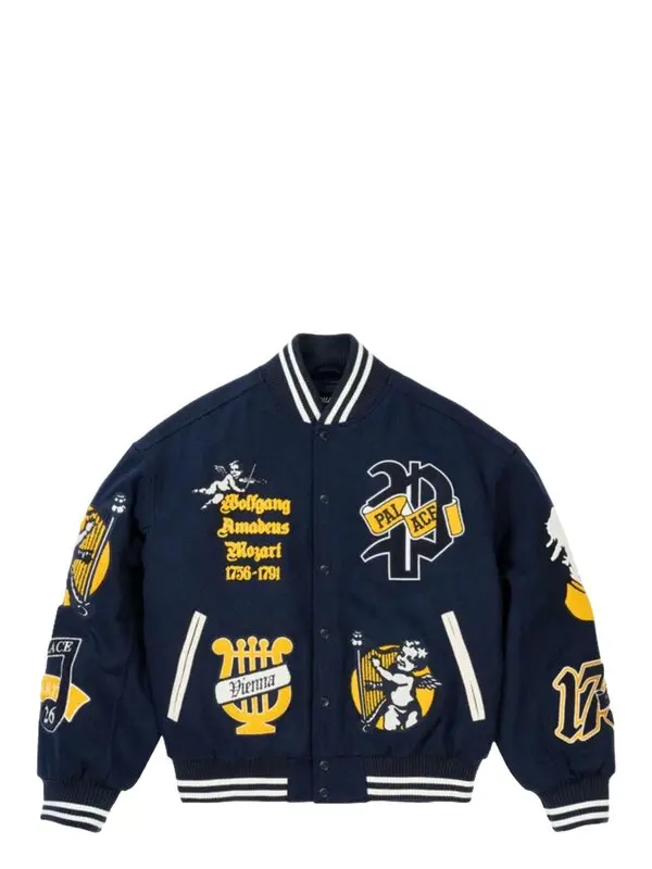 PALACE Wolfgang Varsity Jacket - Navy