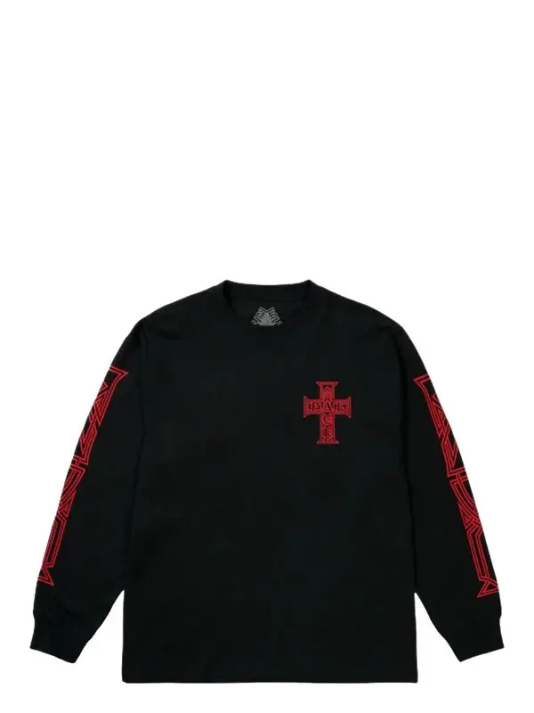 PALACE Y So Cross Long-sleeve T-shirt - Black