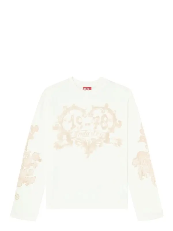 DIESEL® Long-sleeve T-shirt - White/pink