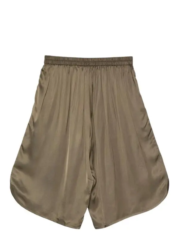 THE FRANKIE SHOP Elastic Waist Shorts With Curved Hem - No