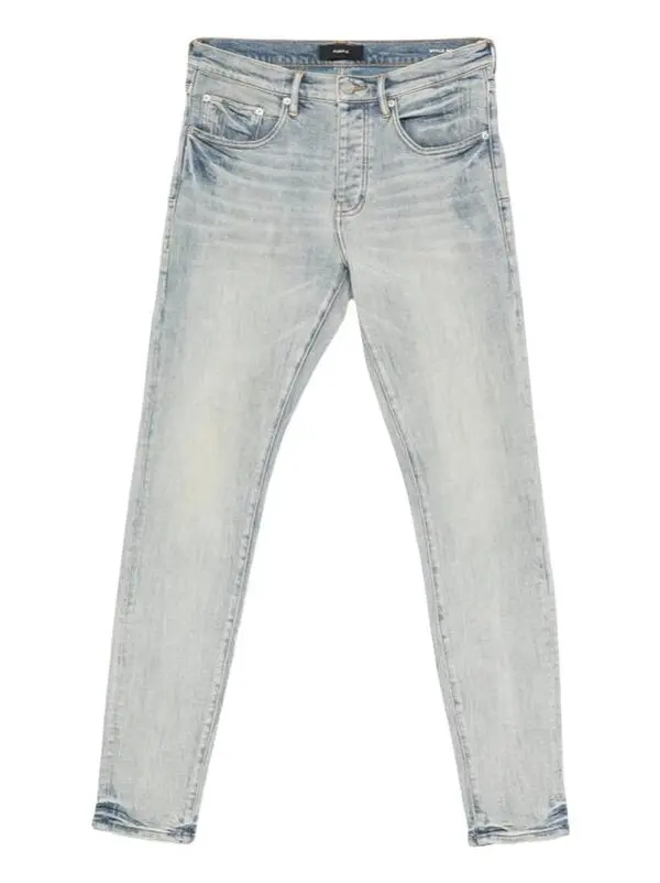 PURPLE BRAND Slim Fit Light Wash Jeans - Gray