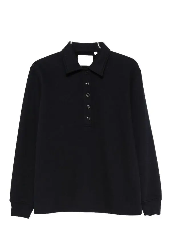 Citizens Of Humanity Long Sleeve Polo Shirt - Black