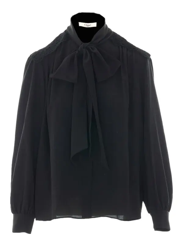 Chloé Bow Detail Long-sleeved Top - No