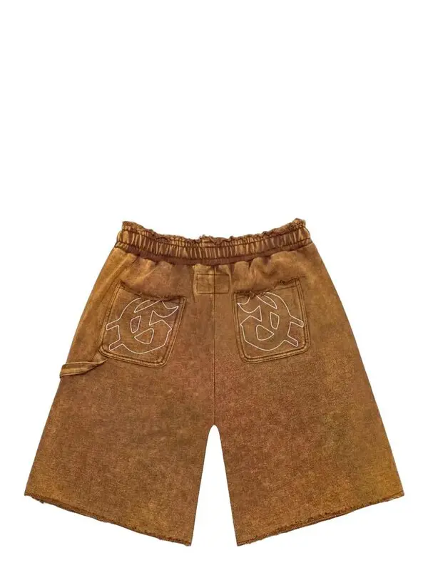 GODSPEED Distressed Carpenter Shorts - Brown