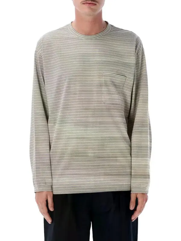 STILL BY HAND Striped Long-sleeve T-shirt - Neutrals