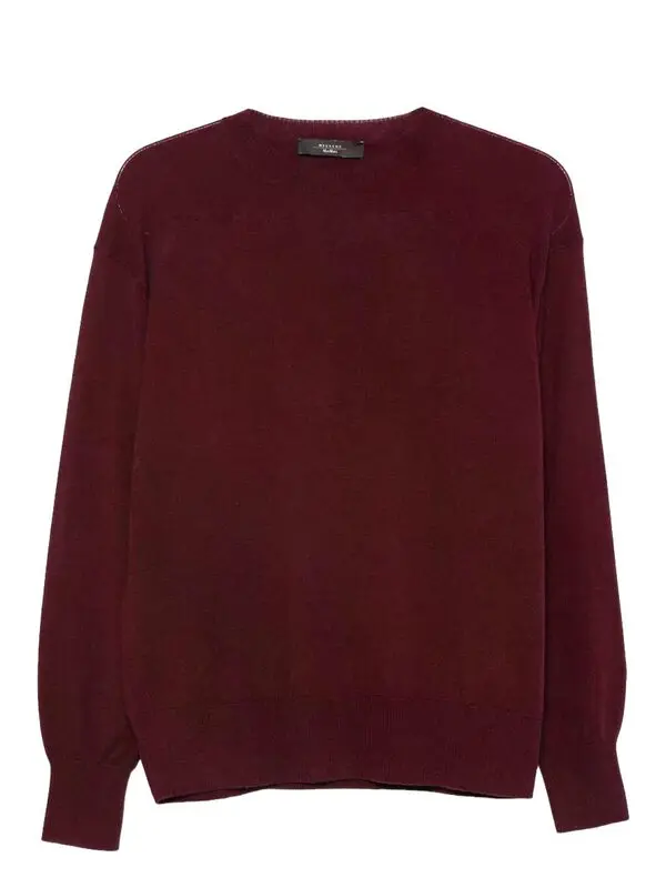 Max Mara Crew Neck Sweater - Red