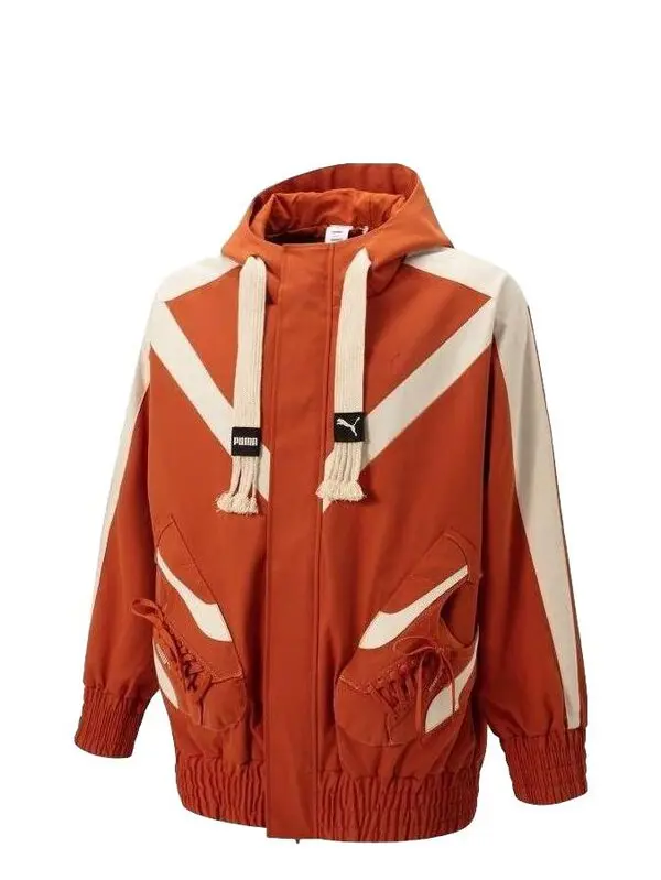 PUMA X Staffonly X Monopoly Logo Jacket - Orange/beige