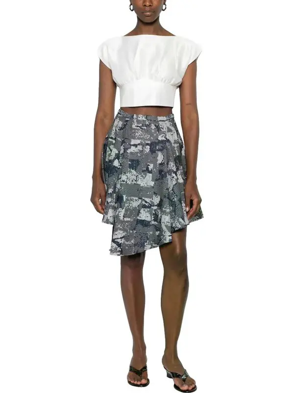 LEEN MOUGHRABI Leen Mougrhabi Isla Skirt - Blue