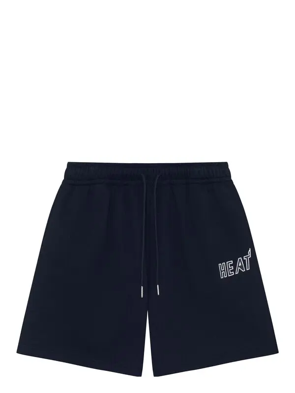 Mitchell & Ness Nba Miami Heat Small Logo Shorts - Black