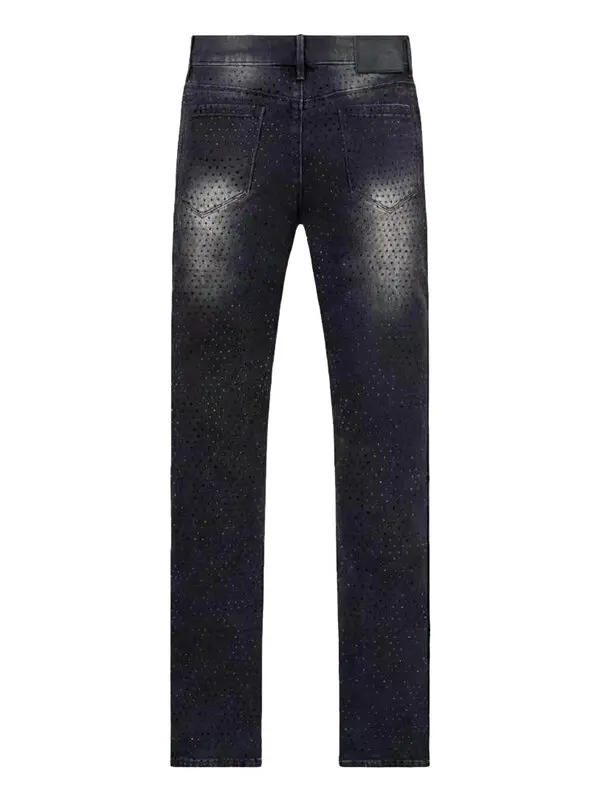 RtA Bryant Crystal-embellished Jeans - Grey