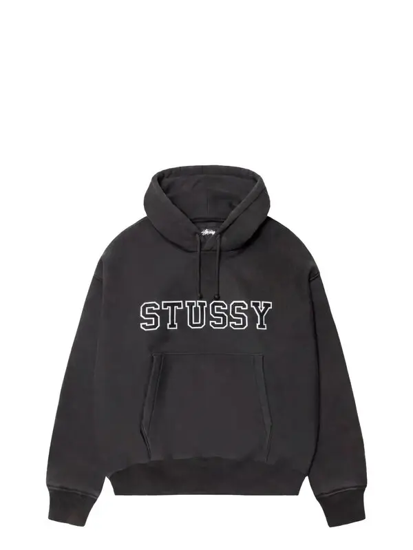 StÜssy Embroidered Logo Hoodie - Black