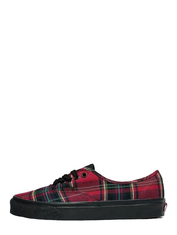VANS Authentic "plaid Mix" Low Top Sneakers - Red