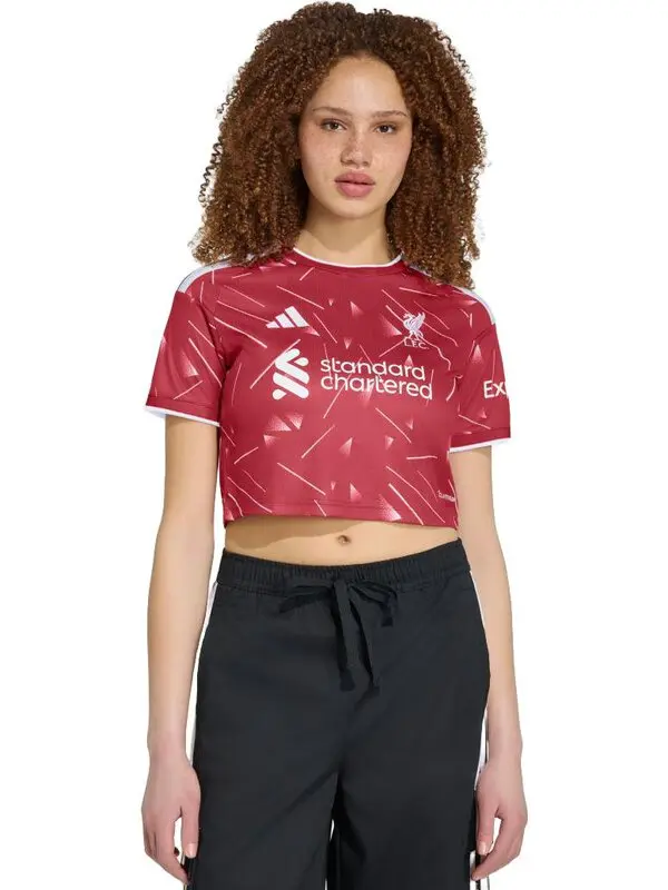 Adidas Liverpool Fc 26/27 Home Jersey Crop Top - Active Maroon