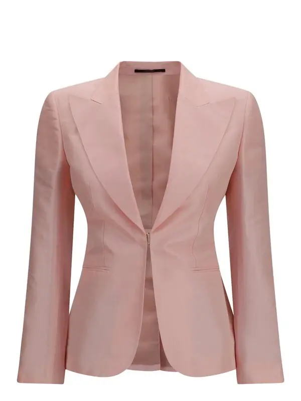 Gucci Silk Faille Jacket - Pink