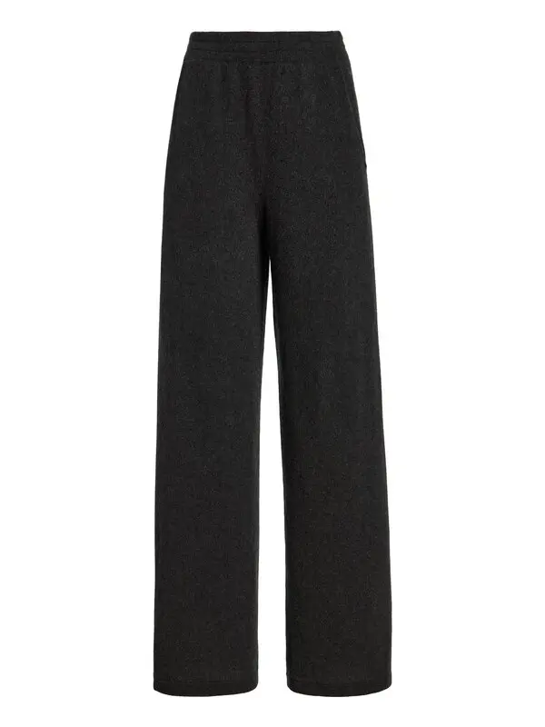 THE ROW Orpin Baby Cashmere Pull-on Pants - Grey