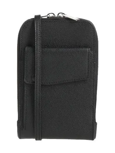 VALEXTRA Charcoal Calfskin Mini Cross-body Bag - Black