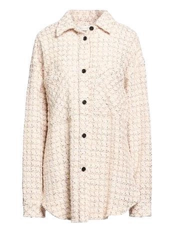 Faith Connexion Tweed Overshirt - Blush
