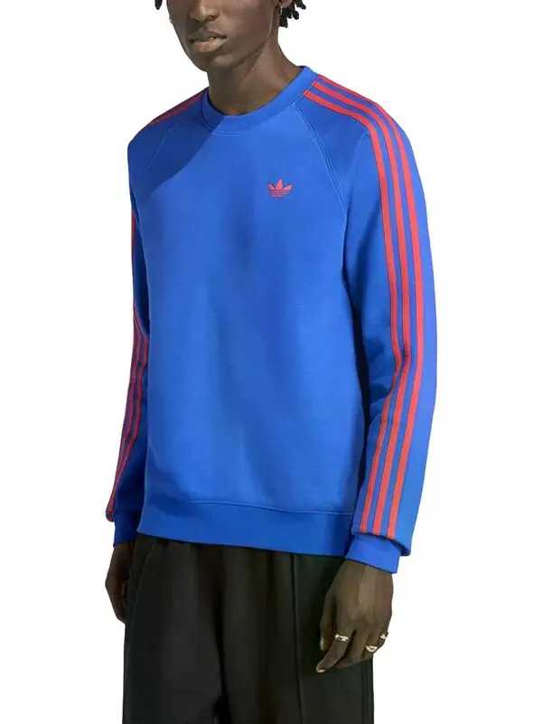 Adidas 3-stripes Crew Neck Sweater - Blue