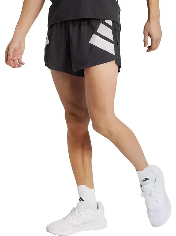 Adidas Adizero Road To Records Split Shorts - Black