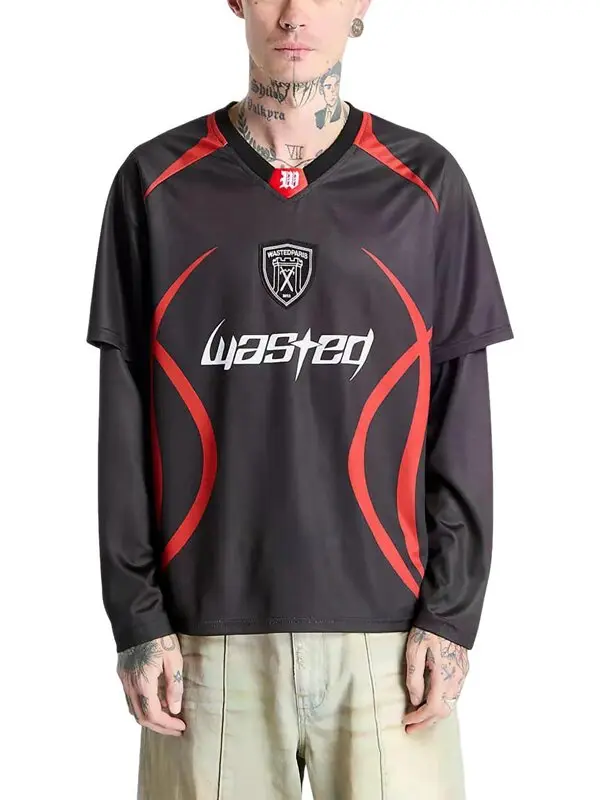 WASTED Blade Football T-shirt - Black