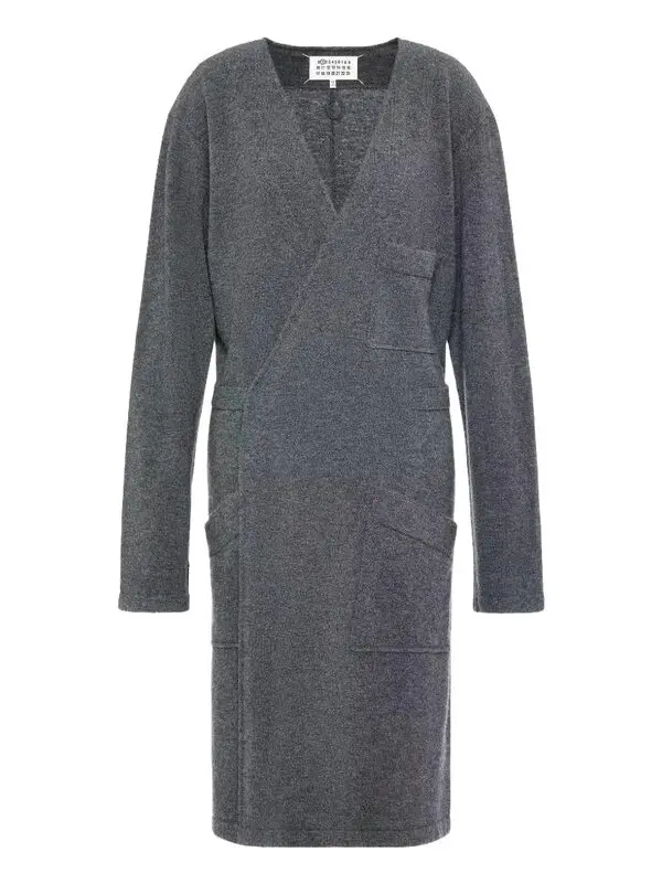 MAISON MARGIELA Knitted Wrap Cardigan - Grey