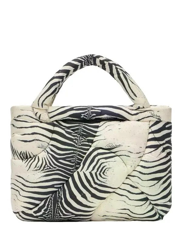 Roberto Cavalli Firenze Zebra-print Quilted Tote Bag - Neutrals