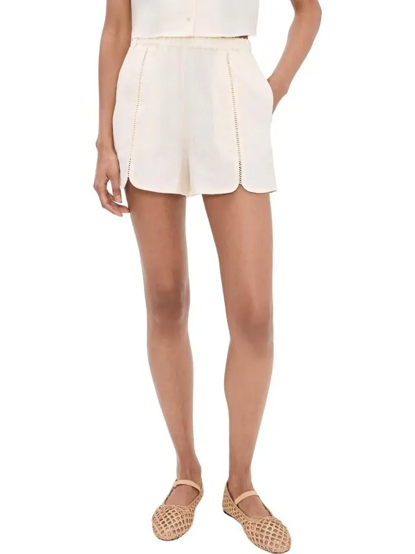 HEVRON Clover Shorts - Ivory
