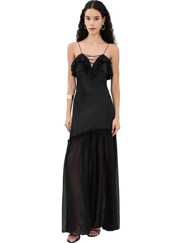 Ulla Johnson Elaria Silk Gown - Noir