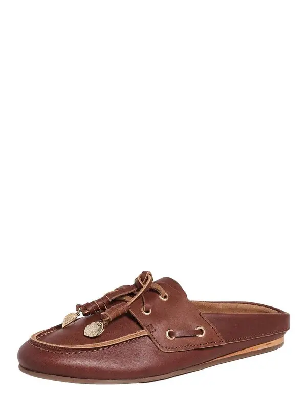 ANCIENT GREEK SANDALS Naveta Boat Shoe Mules - Cotto