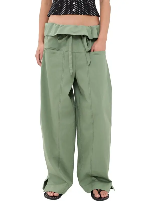 Free People Fisherman Pants - Mistletoe