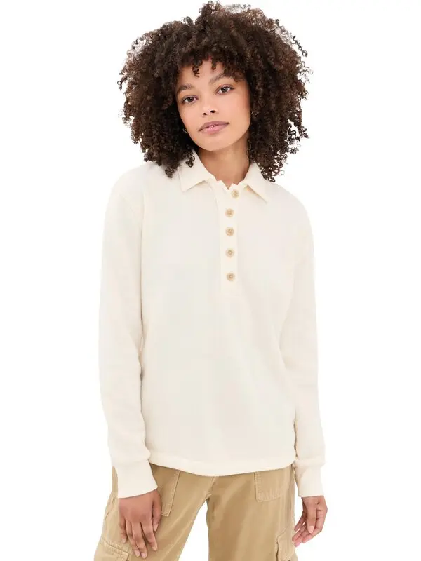 Citizens Of Humanity Vintage Polo Long Sleeve Top - Pashmina