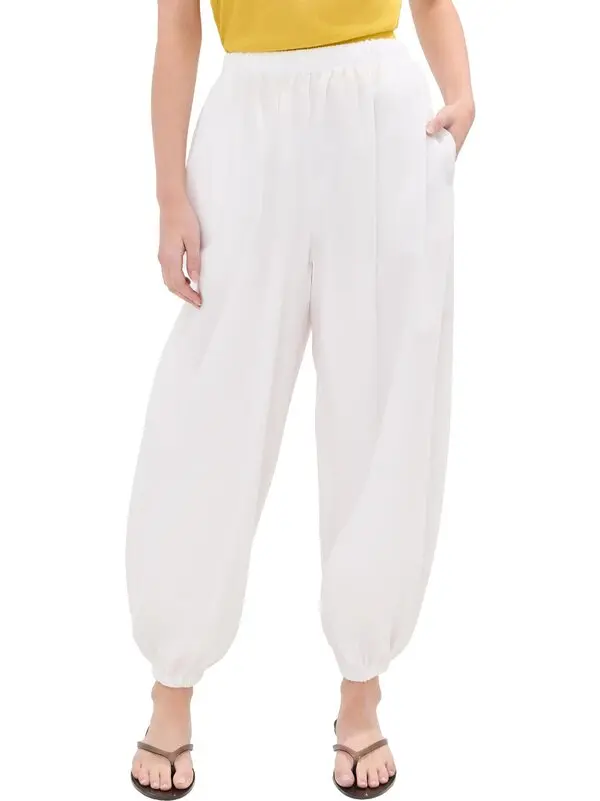 LE BOP Andi Balloon Pants - White