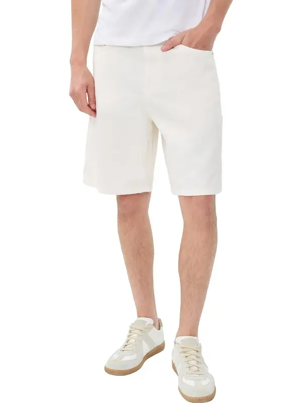 LES DEUX Carpenter Denim Shorts - Light Ivory