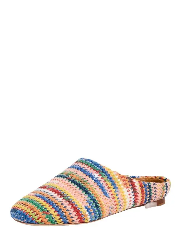 SIMONMILLER Riad Striped Slip-on Slipper - Space Dye Multi