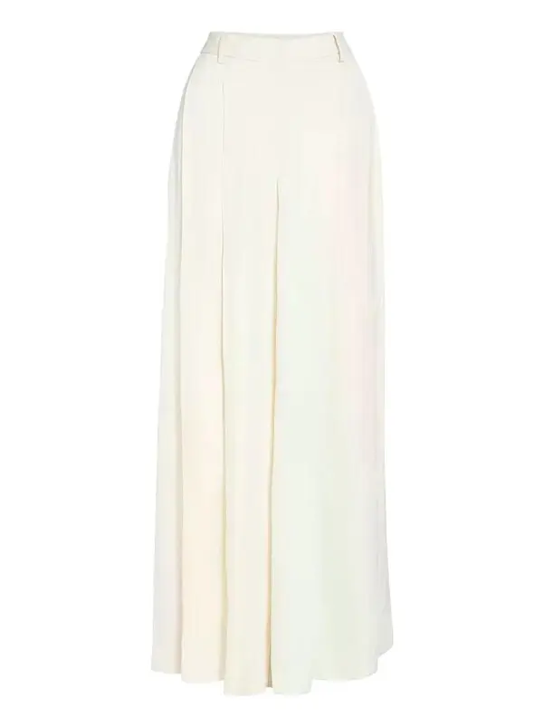 TWP Pleated Wide-leg Trousers - Neutrals