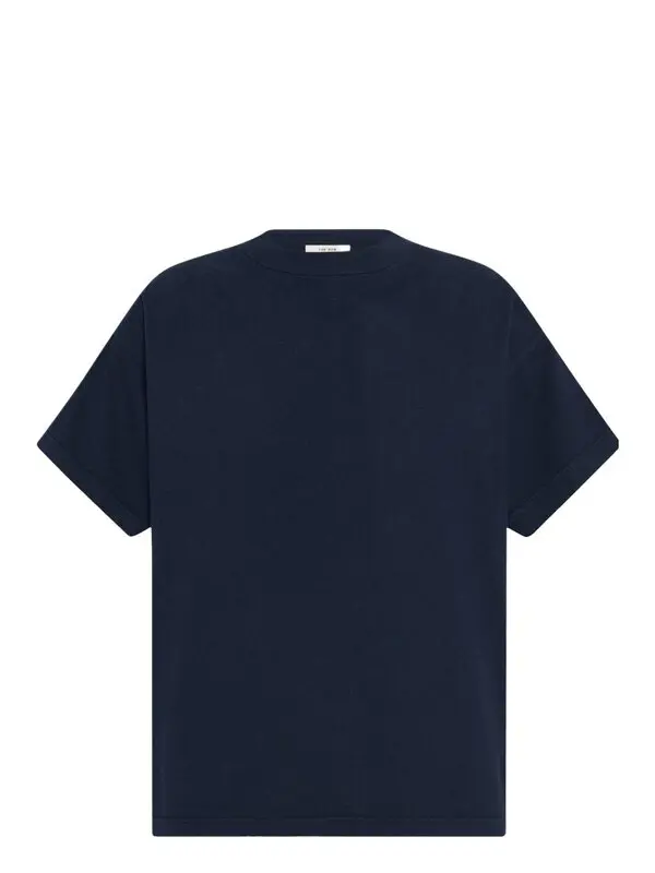 THE ROW Sato Cotton T-shirt - Dark Blue
