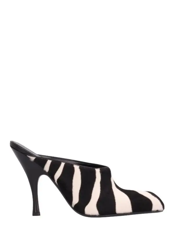 Khaite Printed Open Toe High-heeled Sandals - Black