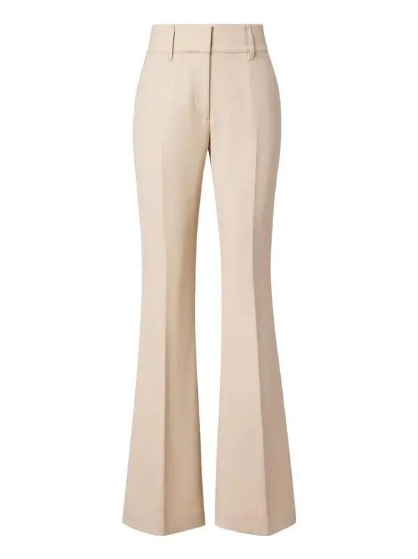 Gabriela Hearst Rhein High-rise Wool Flared Pants - Beige