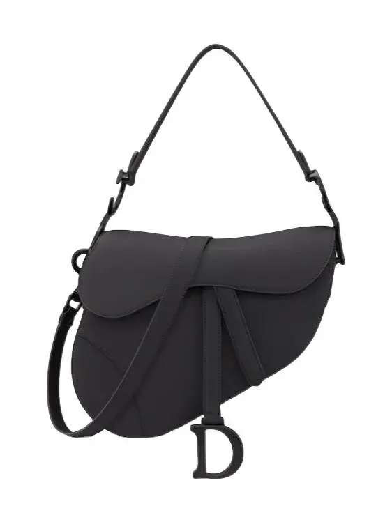 Dior Saddle Bag With Strap - Black