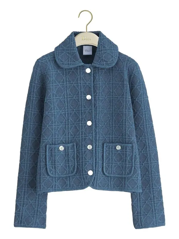 Dior Macrocannage Regular-fit Jacket - Blue