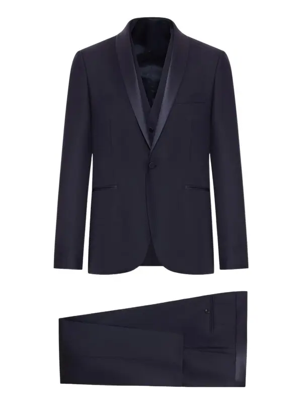 Tagliatore Three-piece Suit - Black