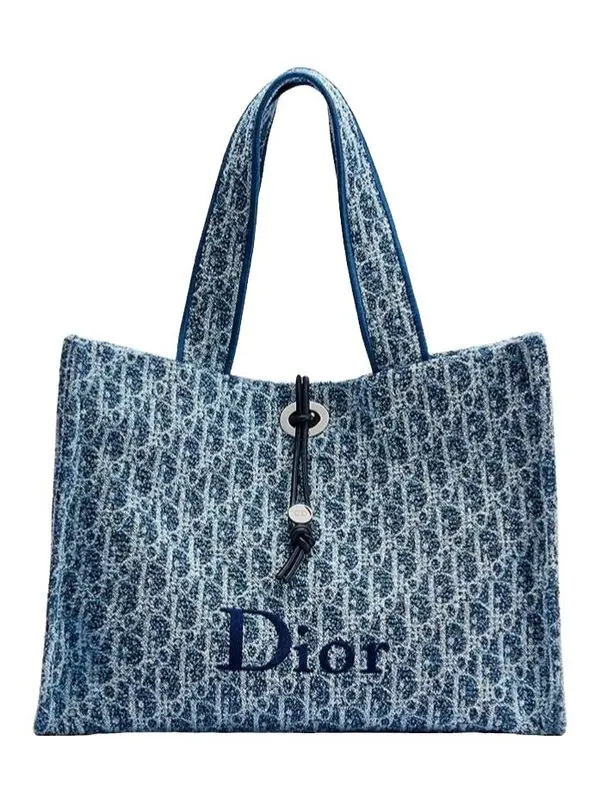 Dior Medium Book Tote - Blue